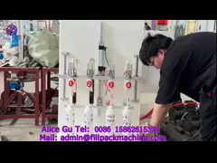2031 M19 Ukraine Semi-Automatic 4-Head Anti-Corrosion Filling Machine