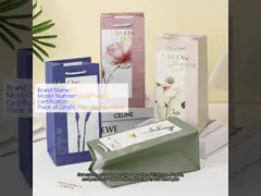 Printed Paper Tote Bags Customizable Packaging For Water Bottles Beverages & Small Gifts