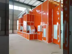 China OEM customized industrial painting booth metal powder coating spray booth 15000mm for sale