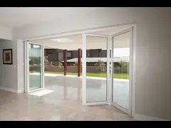 China Wind Resistant Thermal Break Aluminium Bi Fold Doors Heavy Duty for sale