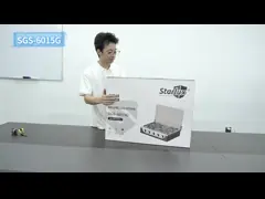 China Stainless Steel Glass Top Gas Stove 5 Burner Butane Gas Cooker with 0.5mm SS Plate and 3000pcs Monthly Capacity for sale