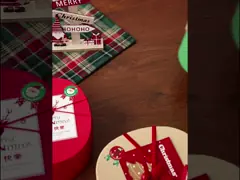 China Christmas Oval Cookie Candy Gift Box Set Premium Handmade Pastry Packaging for sale