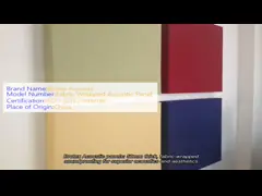 Sport Hall Wall 50mm Thick Soundproofing Fabric Wrapped Acoustical Panels Absorbing Board