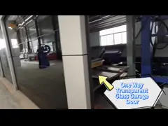 One Way Transparent Glass Garage Door-FASECBuildings