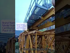 China High Safety Standards Tower Crane Zoomlion W6013-6A Used Machine Crane for sale