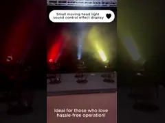 Small moving head light sound control effect display
