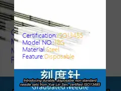 China Medical Precision Needle Set 0.2-3.0mm Diameter with 316L Stainless Steel for Surgical Applications for sale