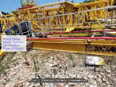 XCMG Used Tower Crane Small 6 Ton Self Erecting Flat Top Crane Topless Price