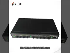 8x100M SFP Ports + 1x1000M SFP Port /TP Port (Combo) uplink Fiber Switch