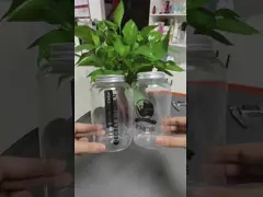 Wholesale Food Grade Plastic PET Juice Milk Beverage Empty Bottle With Lid