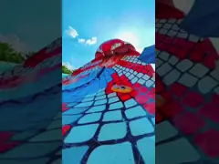 China Children Amusement Park Water Games Rides Swimming Pool Fiberglass Slide Set for Sale for sale