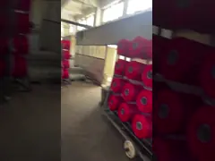 China FDY 600D Hollow Polypropylene Filament Yarn Red PP Filament Yarn for sale