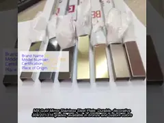 Gold Mirror Stainless Steel Plate for Decorative Art Projects
