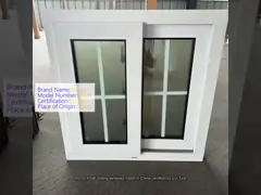 Hurricane Impact & Wind Resistant PVC/UPVC Sliding Windows for Residential House, Courtyard & Leisure Facilities