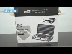 China ECO-6023S 3 Burner Stainless Steel Gas Stove 598×334×90mm with 0.5mm Panel and Customization Options for sale