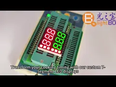 Специализированные красно-желто-зеленые 7-сегментные светодиодные дисплеи для управления таймером