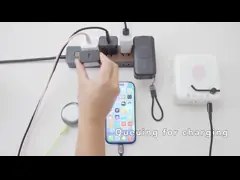 China ESSAGER OJD-132 Foldable 4 In 1 15W Magnetic Wireless Charger Stand Station With Led Light For Watch Earphone Phone for sale