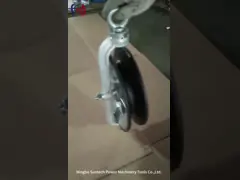 Overhead Line Round Belt Hold Down Wire Rope Pulley Wheel Transmission Stringing Blocks