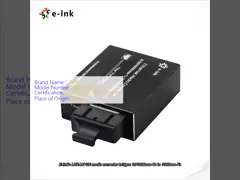 Micro type 10/100Base-Tx to 100Base-Fx Ethernet Media Converter