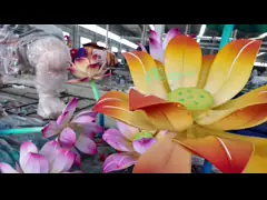 Chinese Handcrafted Lotus Lanterns for Party Celebrations and New Year Decorations