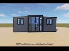 Expandable Prefab Homes with Floor Permitted Loading of 2 KN/m2 White Color and Waterproof Paint Sealed Edges