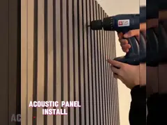 Factory Direct Sales Solid Wood Panel Interior Decoration Materials Wooden Acoustic Panel