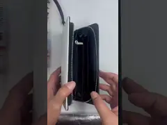 남성과 여성용 흰색 가죽의 큰 용량 포트폴리오