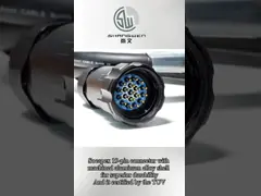 China 19-Core Male Female Aviation Plug Gold-Plated Copper 20A 19 Pin Socapex Connector for Stage Lighting Waterproof Connector for sale