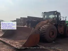 Good Condition Earth Rock Construction Machinery Loader Caterpillar Cat 980