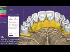 China Translucent Full Contour Zirconia Bridge Over Milled Implant Bar Customized Design for sale