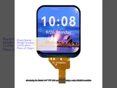 2.01인치 TFT LCD 모듈 IPS 240x296 해상도 IC ST7789 고급