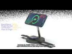 ワイヤレス Apple 充電器 T268C OEM/ODM 15W ワイヤレス急速充電器 ブラック 充電スタンド