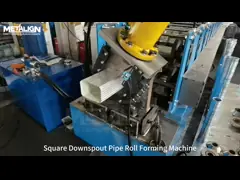 China High Precision Roll Forming Machine With 18 Forming Stations 5.5Kw Motor For 0.3-0.8mm Downspout Pipes for sale