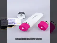 China Custom 120ml PE Oval Cosmetic Bottle with D40 Two-Color Center Dispensing Cap for Skin Care Products for sale