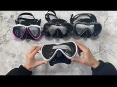 China UV Protective Scuba Diving Mask Safety Shatter Resistant Silicone Dive Mask Coating Glass for sale