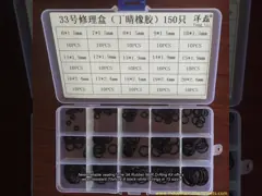 China Wear Resistant 70shore A NBR O Ring Kit with 15sizes x 10pieces for Mechanical Sealing for sale