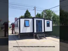 CE/UL電気システムと8強地震耐性を持つ50mmプリファブ折りたたみの家