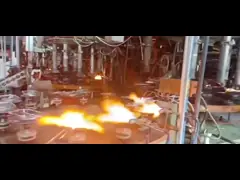 China Customized Capacity Clear Tumbler Goblet Tableware Glass Production Line with 8-24 Station Press Machine and High Borosilicate Glass for sale