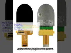 Pantalla OLED circular de 1.2 pulgadas | 350 brillo 390×390 interfaces duales MIPI/SPI Especial para relojes inteligentes / paneles industriales Ultra delgada y de bajo consumo Integración rápida