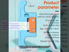 A-3511 Fiber Optic Cable Stripper 3.5-11mm FTTH Drop Cable Optic Stripper Longitudinal Cable Cutter Cable Stripper
