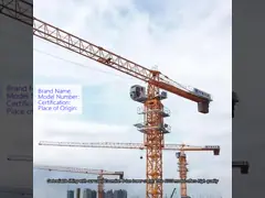 Hot Sale Chinese Manufacturer 8tons The Second Used Zoomlion New Tower Crane for Sale 6015 8t with CE