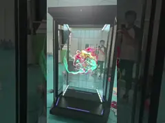 China 75 inch holobox with High Contrast LCD Transparent Display for Jewelry Luxury Exhibition Events for sale