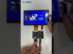 Pantalla táctil LCD de 7 pulgadas con panel de controladores HDMI 1024 * 600 IPS de alta definición con pantalla táctil única