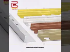 China Matte Bronze L Angle Tile Edging Straight Edge Aluminum Tile Trim  for sale