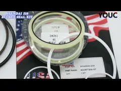 China HYUNDAI 210LC Bucket Cylinder Seal kit  Excavator Hydraulic Cylinder  Oil Seal Repair Parts for sale