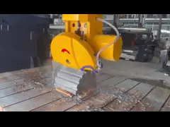 5 Axis PLC Bridge Cutting Machine Granite Quartz Marble Laser Stone Saw