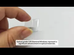 CVD di grado ottico HPHT diamante sintetico basso contenuto di azoto 1-20mm Dimensione