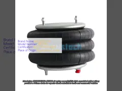 Truck Air Spring Assembly Triangle 6334 4520 Convoluted Rubber Air Bag 343MM Stroke