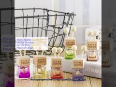 8 ml schwarze Quadrat-Flasche mit Holzdeckel