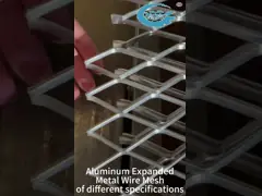 China Decorative Expanded Metal Wire Mesh Sheets with 1*2mm 2*3mm 3*6mm Openings for Architecture for sale